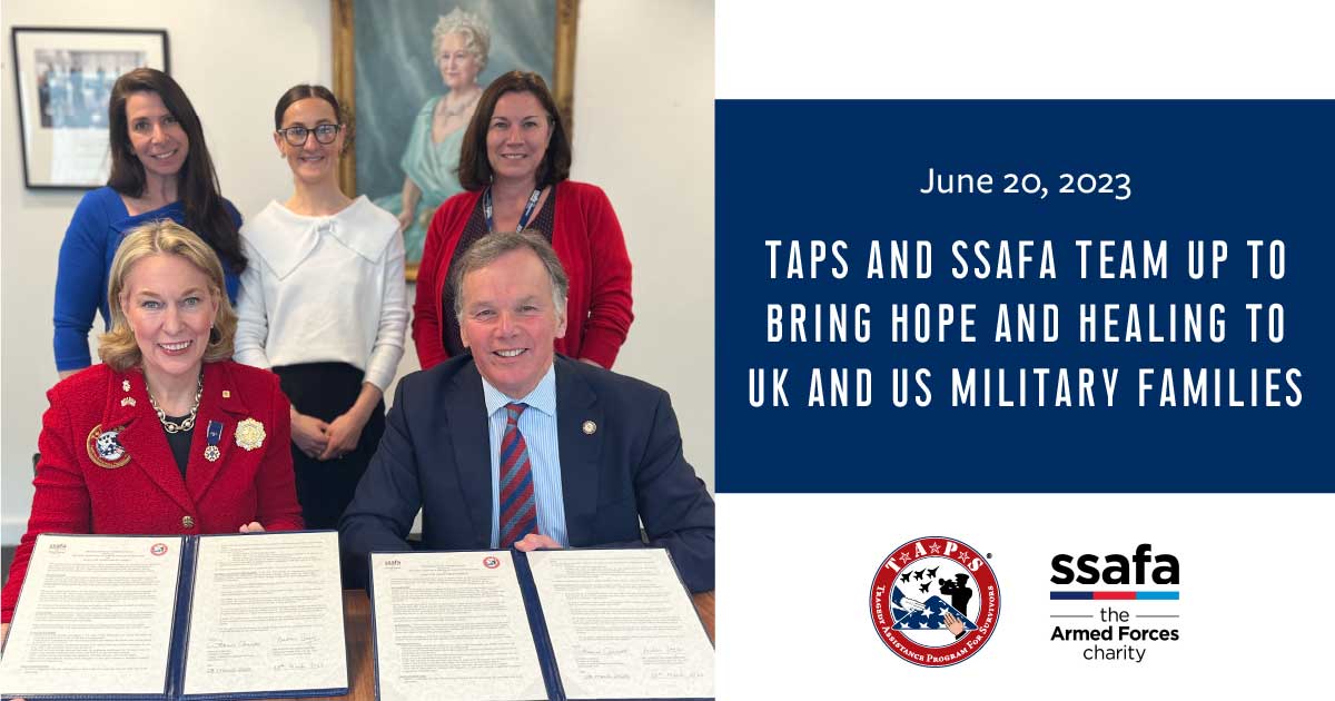 TAPS, SSAFA Team Up to Bring Hope and Healing to UK, US Military ...