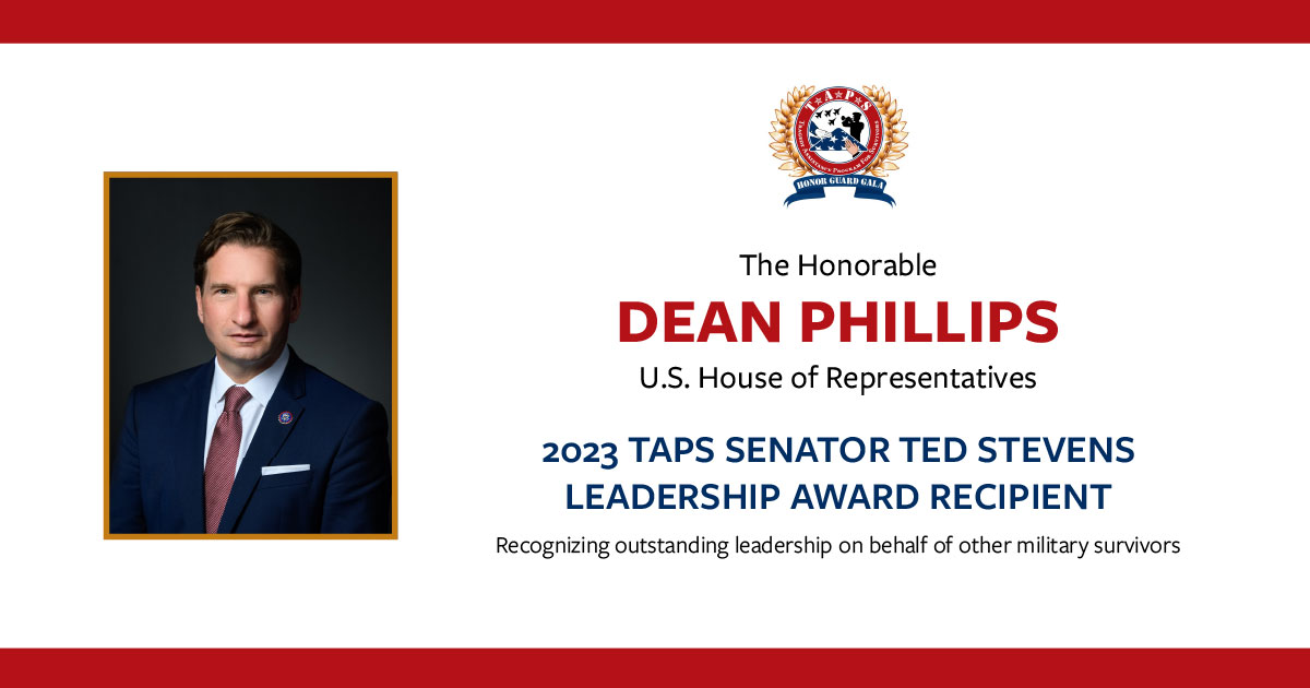 Rep. Dean Phillips Honored for Commitment to Surviving Military ...